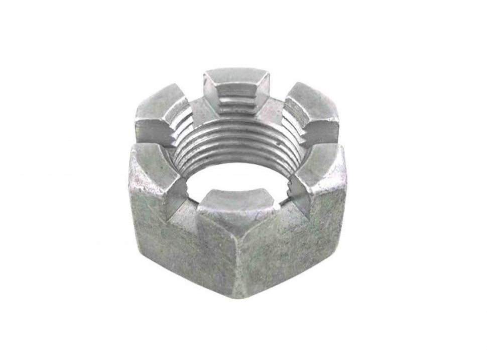 TUERCA HEXAGONAL CASTILLO TORNEADA ALTA SAE EN PULGADA TERMINACIÓN NATURAL